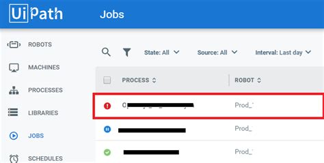 Orchestrator And Robot Error Detecting Project Version Help