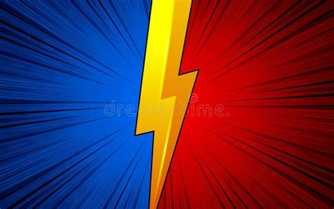 Comic Versus Background With Thunder Lightning Stock Vector Illustration Of Poster Clash