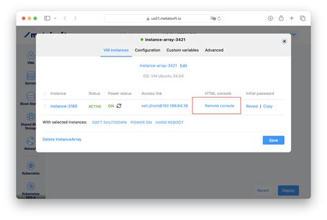 Managing Vms Metalsoft 70 Documentation