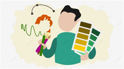 그래픽 디자이너 벡터 그래픽 디자인 삽화 사람 Png 일러스트 및 벡터 에 대한 무료 다운로드 Pngtree