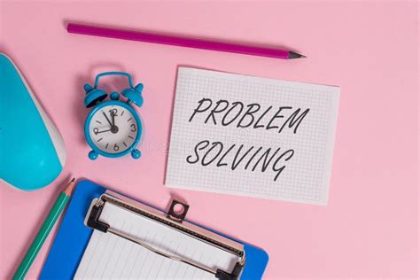 Writing Note Showing Problem Solving Business Photo Showcasing Process Of Finding Solutions To
