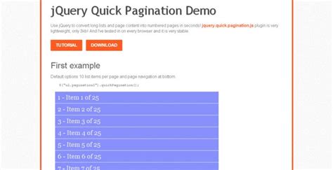 Jquery Pagination Plugins To Serve Your Pagination Purpose Code Geekz