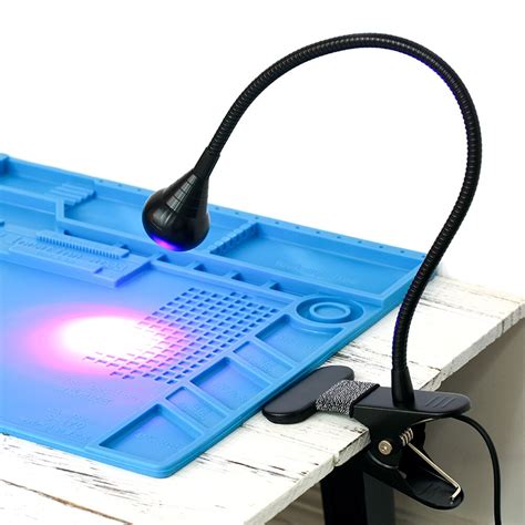 USB 자외선 경화 램프 LED 블랙 라이트 구즈넥 라이트 클램프 UV 전등 블랙 라이트 램프 얼룩 감지 탁상 램프 AliExpress