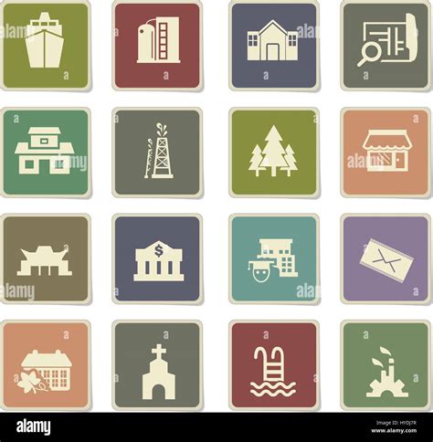 Infrastructure Vector Icons For User Interface Design Stock Vector Image And Art Alamy