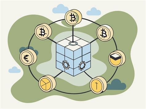 Blockchain Technology Bitcoin Crypto Illustration Premium Ai Generated Image