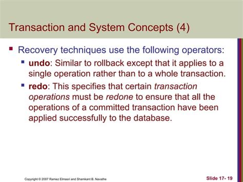 chapter3 ppt introduction to transaction processing concepts and theory