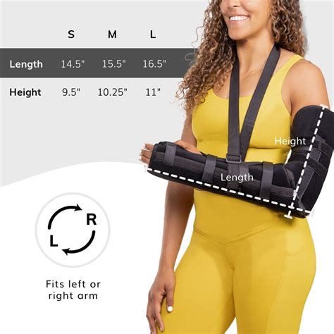 Soft Posterior Elbow Splint And Long Arm Immobilizer Brace