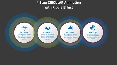 104powerpoint 4 Step Circular Animation With Ripple Effect Powerup