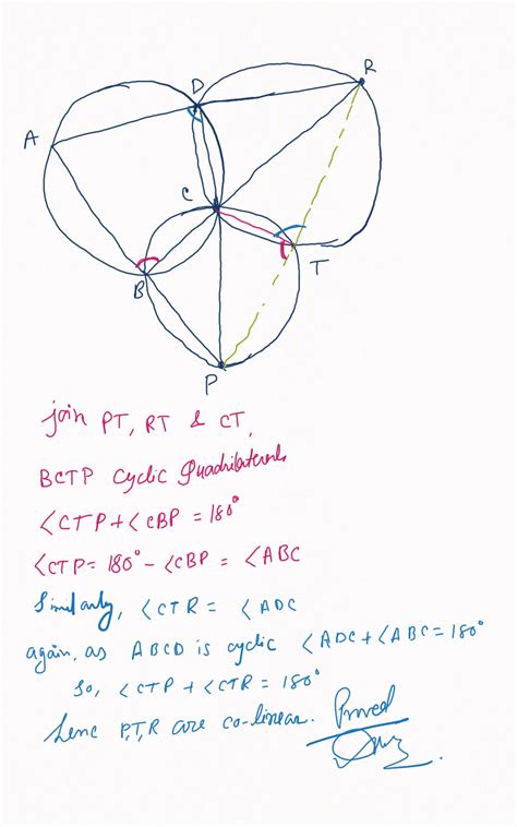 Update Ans Class 10 Cyclic Quadrilateral Abcd Is A Cyclic Quadrilateral Two Sides Ab And Cd