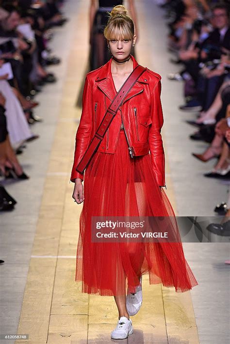 A Model Walks The Runway During The Christian Dior Ready To Wear