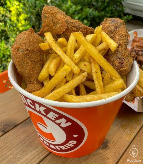Delicious Fried Chicken And French Fries