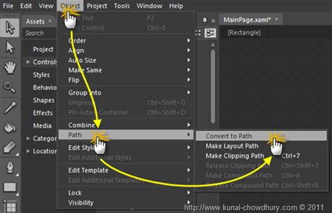 How To Convert A Rectangle To A Path Control Using Expression Blend Codeproject