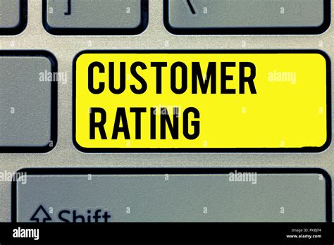 Text Sign Showing Customer Rating Conceptual Photo Each Point Of The Customers Enhances The