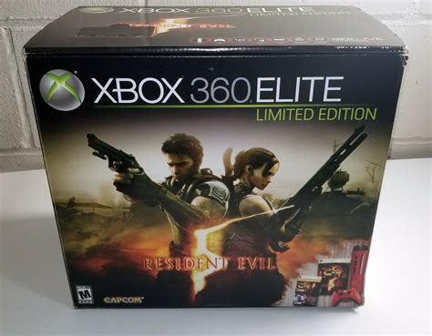 Resident Evil 5 Limited Edition Microsoft Xbox 360 Red Elite 120gb Ntsc