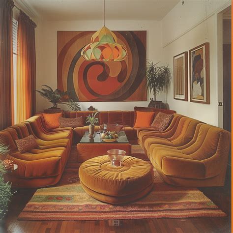 70s Lowered Living Room