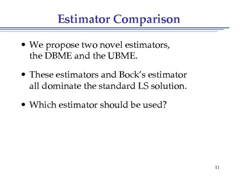 Minimax Estimators Dominating The Least Squares Estimator Zvika Ben Haim
