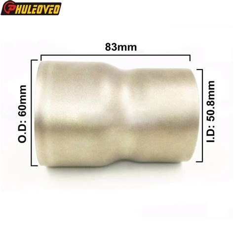 51mm ~ 61mm 오토바이 배기 파이프 컨버터 어댑터 1 개 오토바이 머플러 배기 파이프 인터페이스 용접 커넥터 어댑터motorcycle Exhaust Pipe