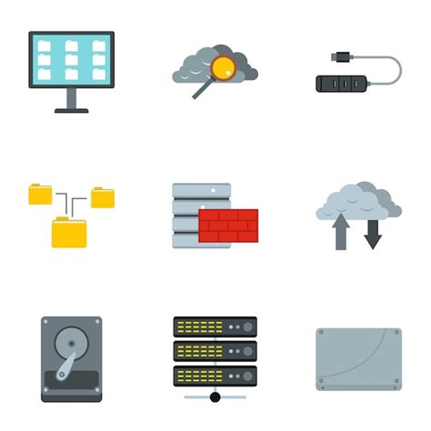 Premium Vector Computer Set Flat Style