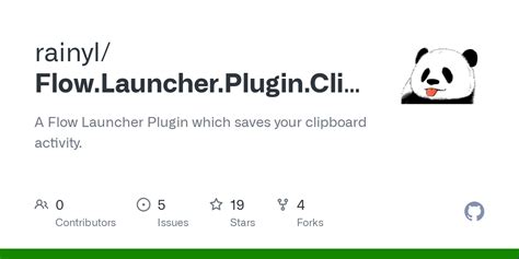GitHub Rainyl Flow Launcher Plugin ClipboardR A Flow Launcher Plugin Which Saves Your