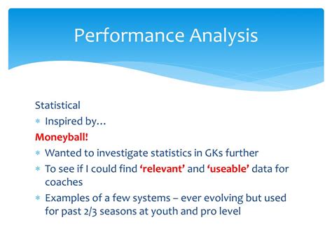 Ppt Goalkeeping Performance Analysis Powerpoint Presentation Free