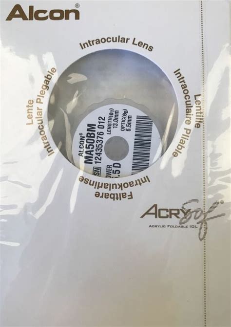 New Alcon Ma50bm Alcon Ma50bm Intraocular Lens 15 5d Disposables