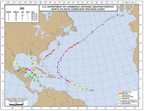 Hurricane Tracks 1851 2024
