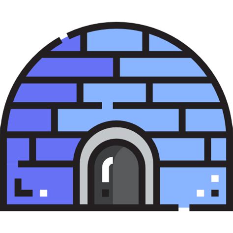 Igloo Detailed Straight Lineal Color Icon