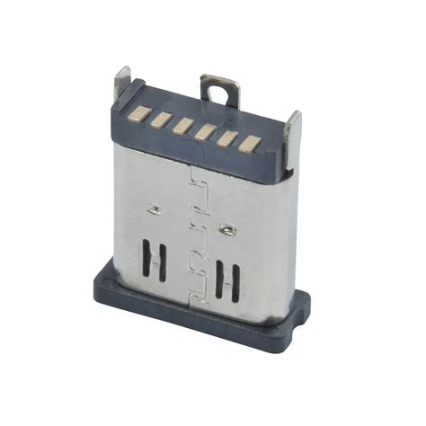 Usb Type C 6 Pin Female Connector 10 0mm Smt Vertical Mount
