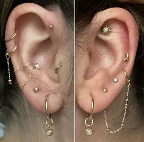 Piercing Setup Gold Minimalist Ear Piercings Body Jewelry Piercing