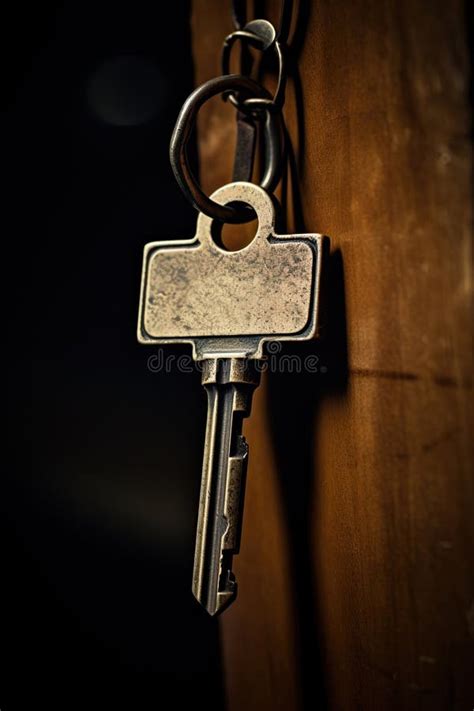 Vintage Old Key Hanging On The Wooden Wall Ai Generative Stock Image Image Of Closeup Keys