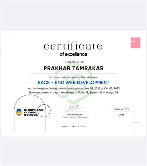 Prakhar Tamrakar On Linkedin Backenddevelopment Expressjs Multerjs Passportjs Nodemailer