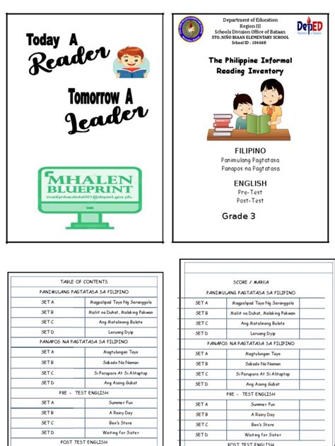 Phil Iri Grade 3 Booklet Pdf
