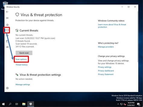 Windows Server 2019 Windows Defender Manual Scan Execution Procedure Shima System Academy