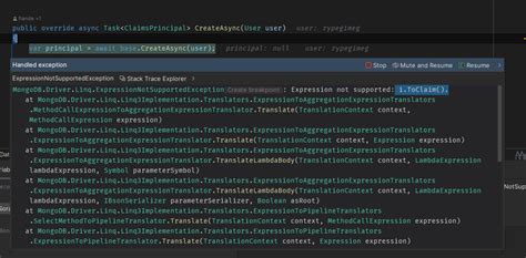 Using Asp Core Identity With Mongo Efcore Causes Errors Other Mongodb Topics Mongodb