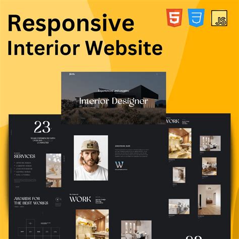 Html Css And Js 💻🎁 Amazing Interior Designing Website Template Source