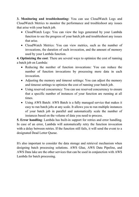 Batch Processing Using Aws Lambdapdf