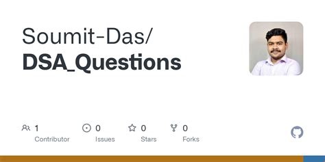 GitHub Soumit Das DSA Questions