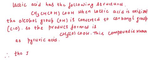 Solved Lactic Acid Gives Sour Milk Its Distinctive Taste What Product