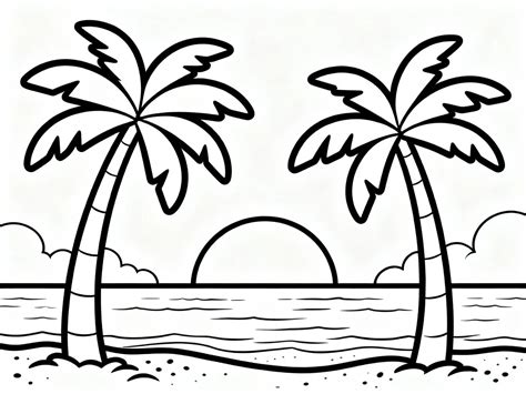 Sunset Coloring Pages Free Colorhippo