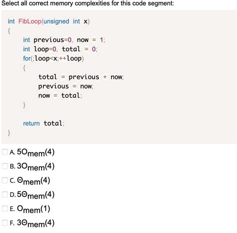 Solved Int Fibloopunsigned Int X Int Previous 0 Now