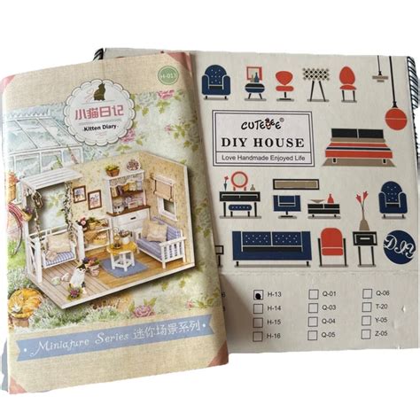Cute Bee H 13 Diy Model Kitten Diary House Room With Working Light