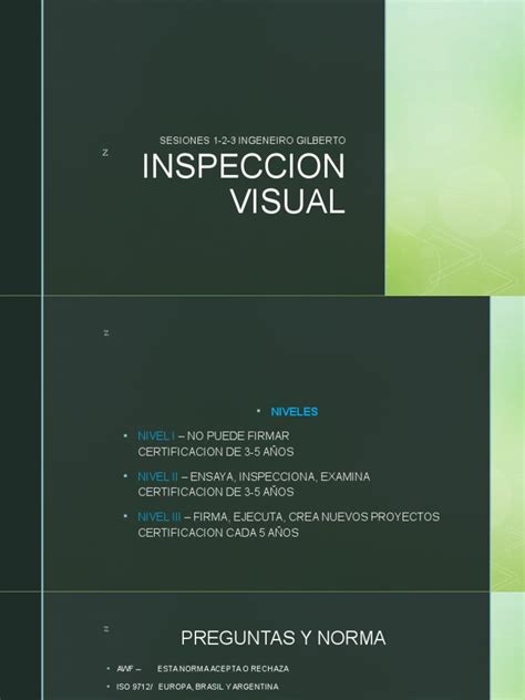 Inspeccion Visual Resu Sesiones Pdf Construcción Soldadura