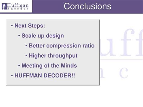 Ppt Huffman Encoder Project Powerpoint Presentation Free Download Id6043162