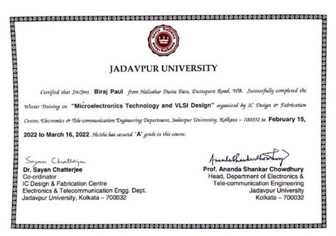 Biraj Paul On Linkedin Coursecompletion Internship Ece Techcommunity Vlsitraining