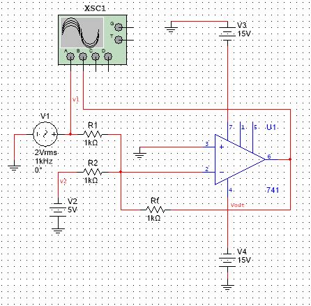 Summing Amplifier Electrical Engineering Stack Exchange