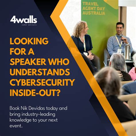 4walls Cyber Advisory On Linkedin Cybersecurity Cyberexpert Conferencespeaker Nikdevidas