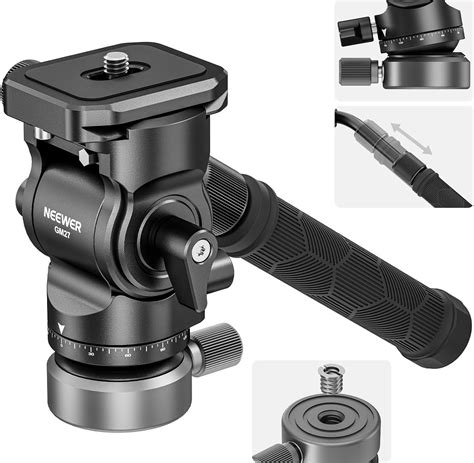 Neewer Gm27 Fluidkopf Mit Nivellierbasis And Schnellwechselplatte