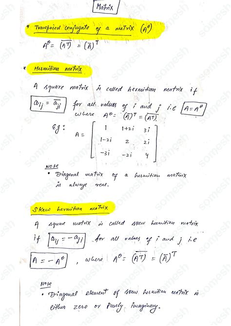 SOLUTION Matrix Notes Studypool