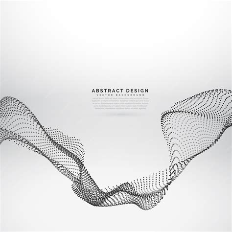 Free Vector 3d Particle Array Mesh Dynamic Background