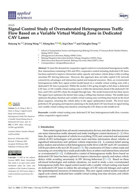 Pdf Signal Control Study Of Oversaturated Heterogeneous Traffic Flow Pdf Signal Control Study Of Oversaturated Heterogeneous Traffic Flow